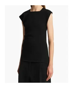Khaite Josif Top With Cap Sleeves And Square Neck