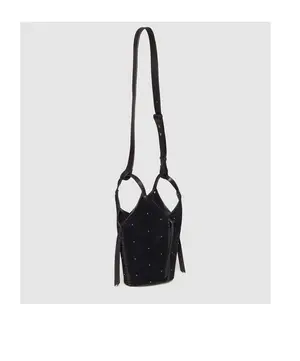 Isabel Marant Étoile Studded Shoulder Bag - Black
