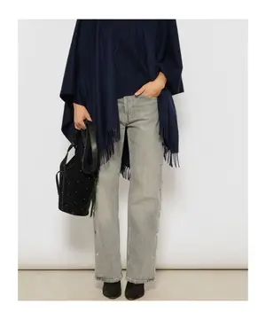 Isabel Marant Étoile Studded Shoulder Bag - Black