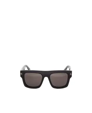 TOM FORD Acetate Square Frame Sunglasses - Black