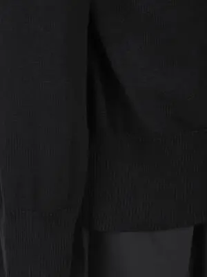 Sacai Long-sleeved Patchwork Dress