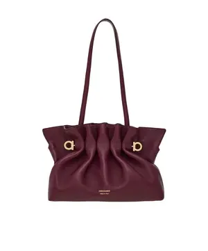 FERRAGAMO Gancio Soft-bag - Plum