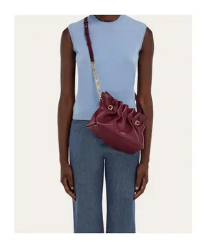 FERRAGAMO Gancio Soft-bag - Plum