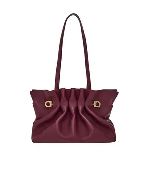 FERRAGAMO Gancio Soft-bag - Plum