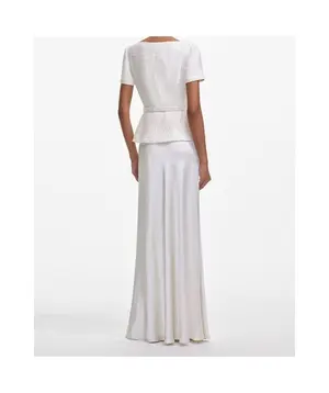 SELF-PORTRAIT Paneled Maxi Dress