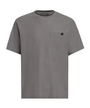 Dolce & Gabbana Cotton Piqué T-shirt - Gray