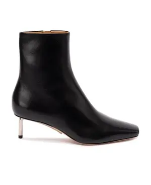 Off-White Square Toe Ankle Boots