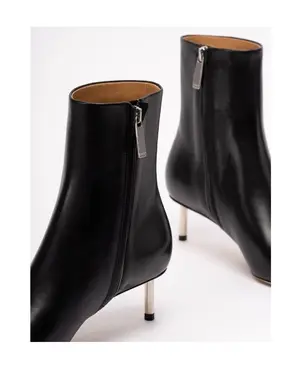 Off-White Square Toe Ankle Boots