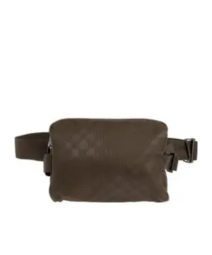 Burberry Checkered Zipped Belt Bag - Brown