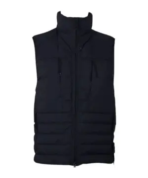 Stone Island Quilted High-neck Down Vest - Blue
