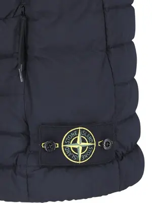 Stone Island Quilted High-neck Down Vest - Blue