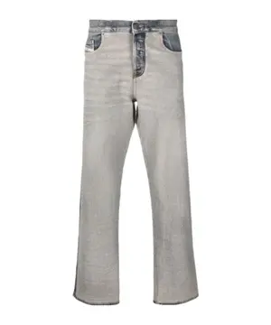 DIESEL® D-viker Logo Patch Straight-leg Jeans