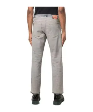 DIESEL® D-viker Logo Patch Straight-leg Jeans