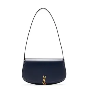 Saint Laurent Voltaire Foldover Top Mini Shoulder Bag - Black
