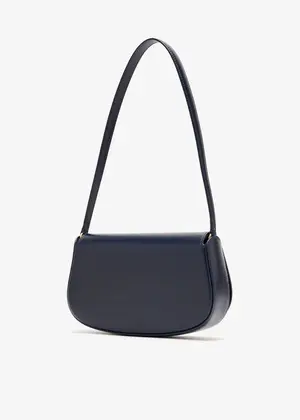 Saint Laurent Voltaire Foldover Top Mini Shoulder Bag - Black