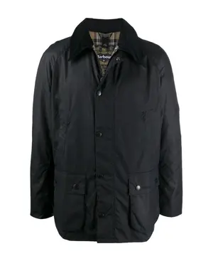 Barbour Ashby Waxed Button-up Jacket - Black