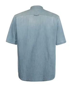 DONDUP Mandarin Collar Denim Shirt