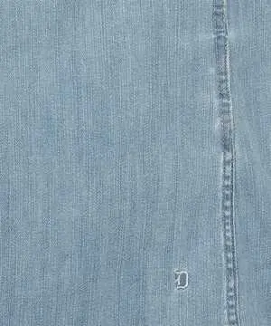 DONDUP Mandarin Collar Denim Shirt