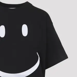 Moschino Smiley Face Cotton T-shirt - Black