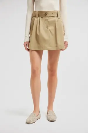 Moncler Gabardine Mini Skirt