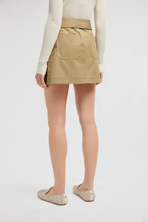Moncler Gabardine Mini Skirt