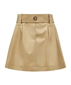 Moncler Gabardine Mini Skirt - Camel