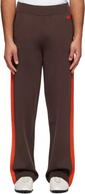 WALES BONNER Tide Track Knit Joggers - Red