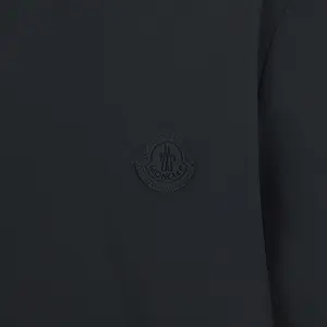 Moncler Logo Patch Short-sleeve Polo Shirt - Black