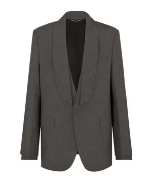 Dior Shawl Lapel Jacket With Embellished Sleeves