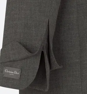 Dior Shawl Lapel Jacket With Embellished Sleeves