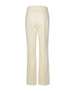PATOU Flared Denim Trousers With Embossing - Nude