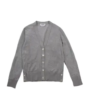 Thom Browne V-neck Cardigan With Button Front And Pockets