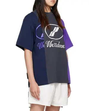 We11Done Logo-print Colour-block T-shirt - Multi-color