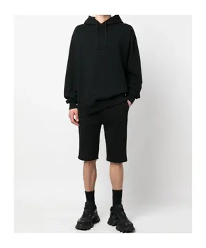 Balmain Drawstring Cotton Track Shorts - Black