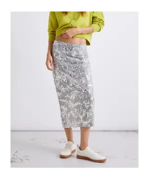 Marella Sequined Midi Skirt