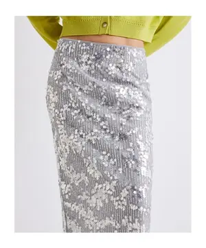Marella Sequined Midi Skirt
