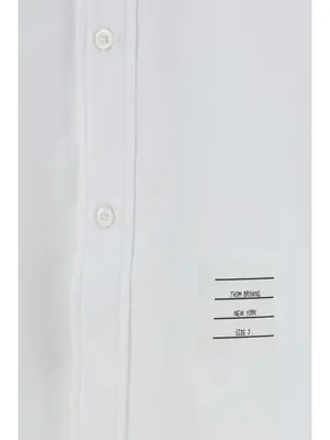 Thom Browne 4-bar Striped Buttoned Shirt