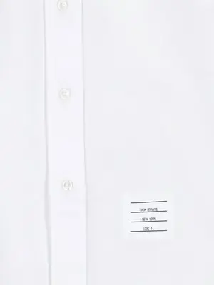 Thom Browne 4-bar Striped Buttoned Shirt