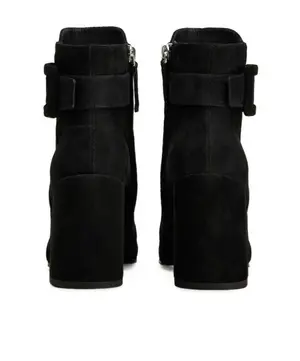 ROGER VIVIER 85mm Buckle Block Heel Ankle Boots