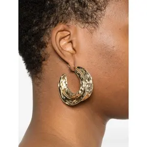 SELF-PORTRAIT Sculpted Hoop Earrings