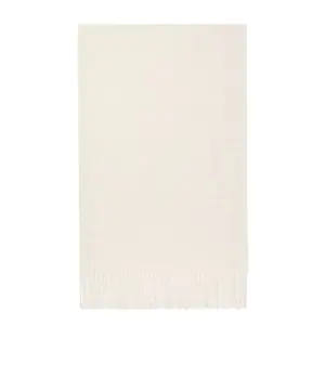 Max Mara Fringed Scarf - White