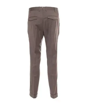 PT TORINO Slim Fit Concealed Closure Pants - Gray