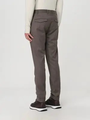 PT TORINO Slim Fit Concealed Closure Pants - Gray