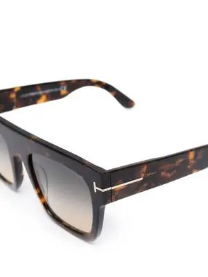 TOM FORD Renee Square Frame Sunglasses - Black