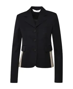 Palm Angels Striped Fitted Blazer