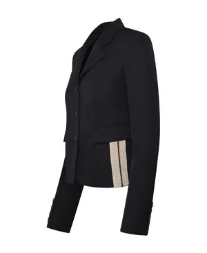 Palm Angels Striped Fitted Blazer