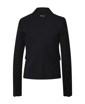 Palm Angels Striped Fitted Blazer