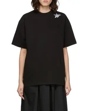 We11Done Oversized Logo Print T-shirt