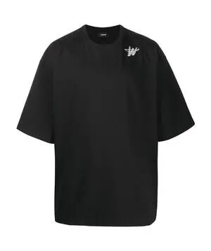 We11Done Oversized Logo Print T-shirt - No