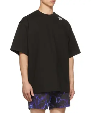 We11Done Oversized Logo Print T-shirt
